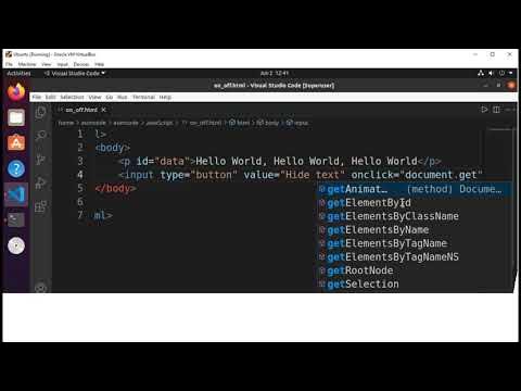 JavaScript to Turn Visibility On and Off - YouTube