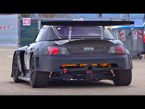 Onboard a K20 Supercharged Honda S2000 full-blown Time Attack car with Sequential gearbox!