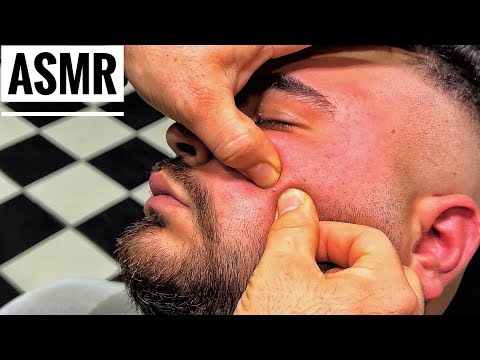 ASMR MASSAGE • Acne removal and Head massage • Sivilce temizleme