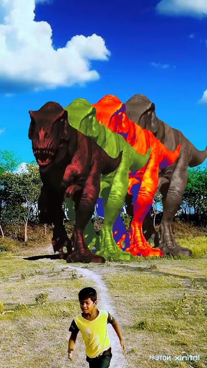 Big Dinosaur chase T-Rex chasing part -168 #Shorts #dinosaur #youtube # ...