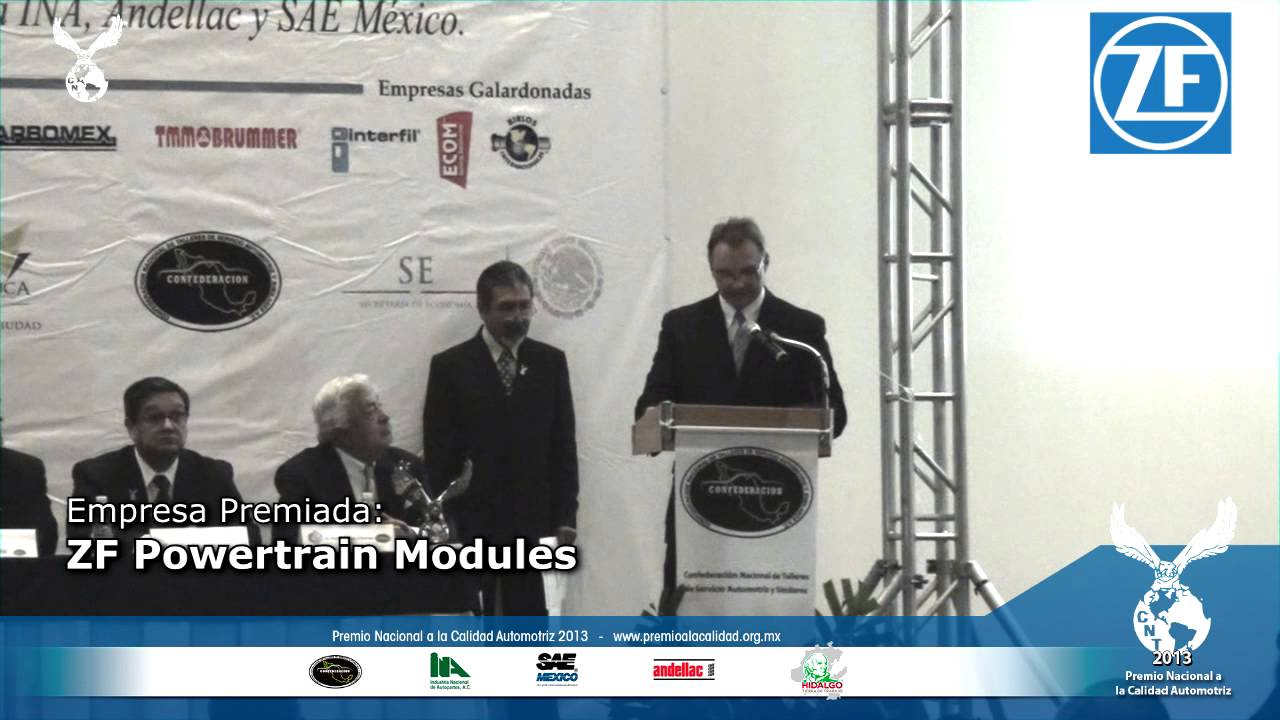 Mensaje de ZF PowerTrain en el Premio Nacional a la Calidad Automotriz ...