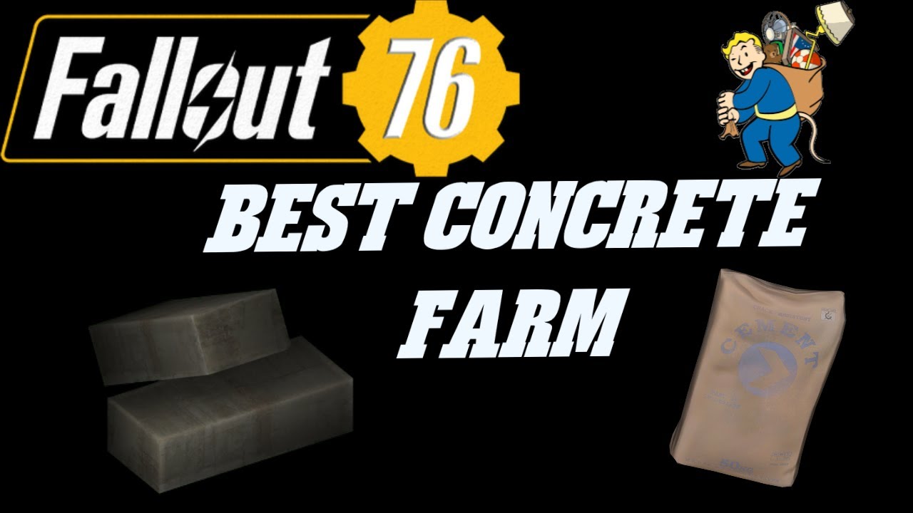 How and where to farm concrete in fallout76 - YouTube