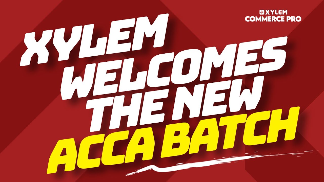 Xylem Welcomes The New ACCA Batch | Xylem ACCA - YouTube