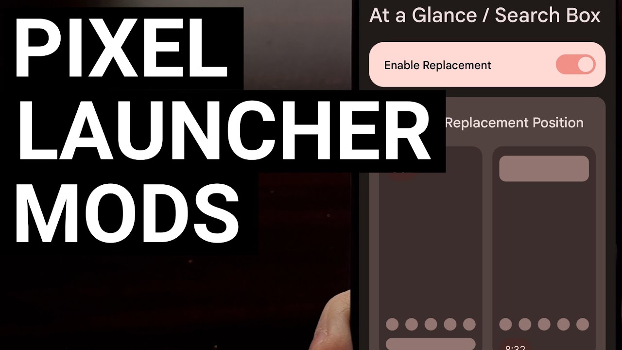 Replace the At a Glance Widget, Use Custom Icon Packs & More with Pixel Launcher Mods - YouTube