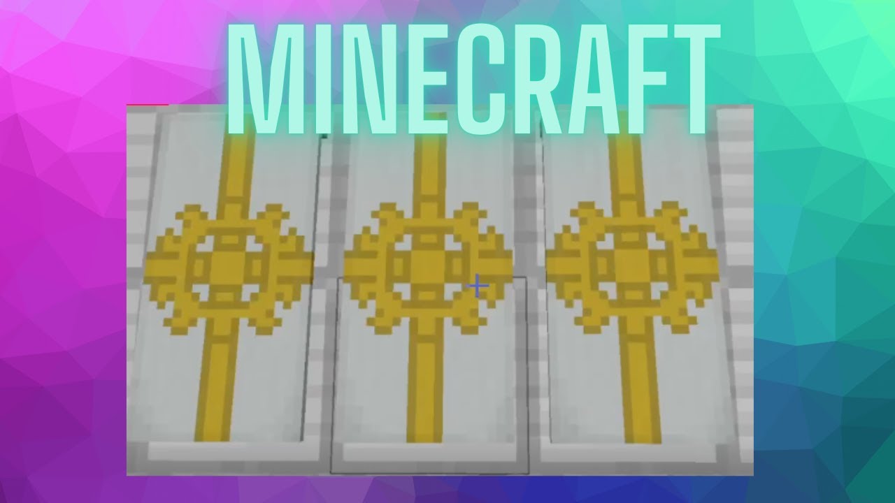 Minecraft: Golden Cross Banner - YouTube