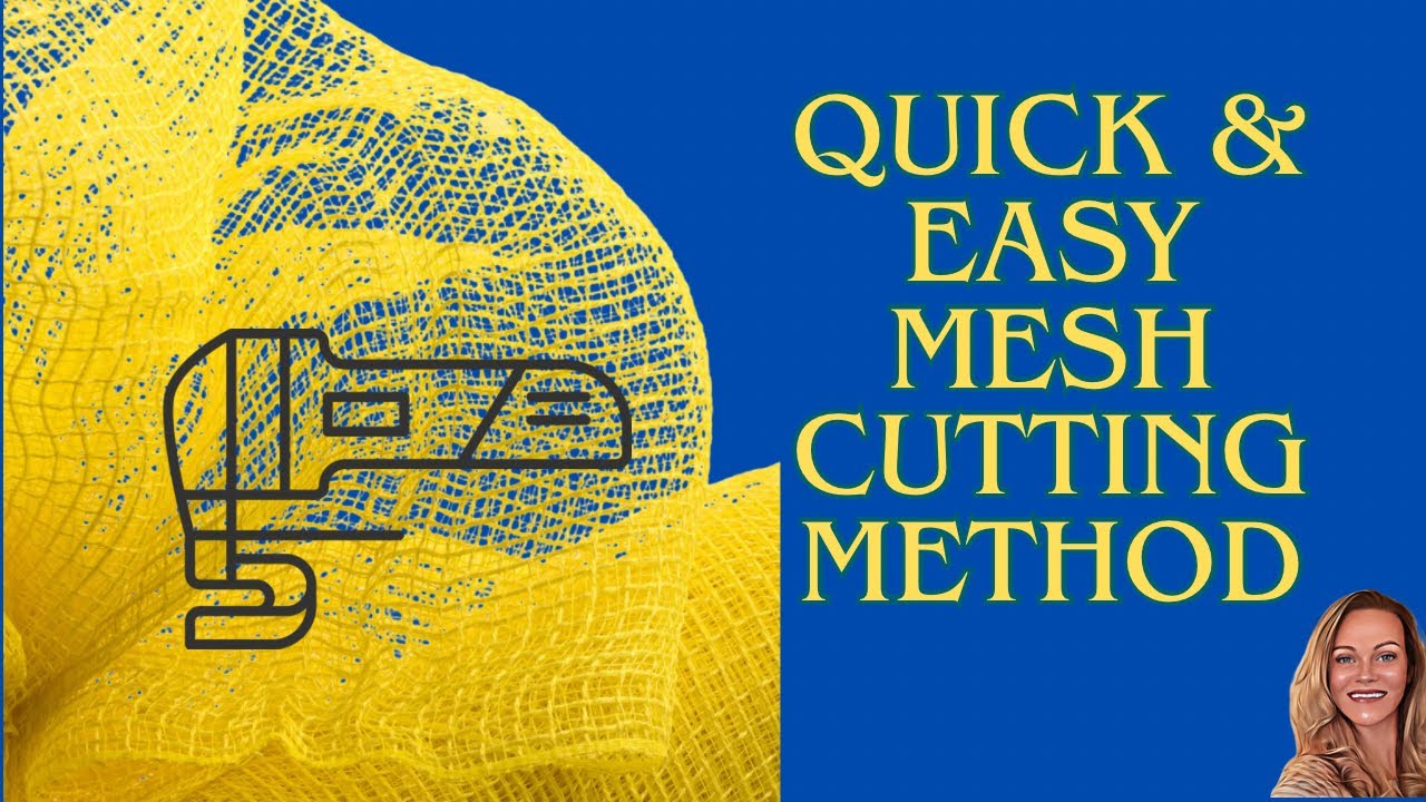 Quick Easy Way to Cut Deco Mesh Using Electric Rotary Scissors | Fast ...