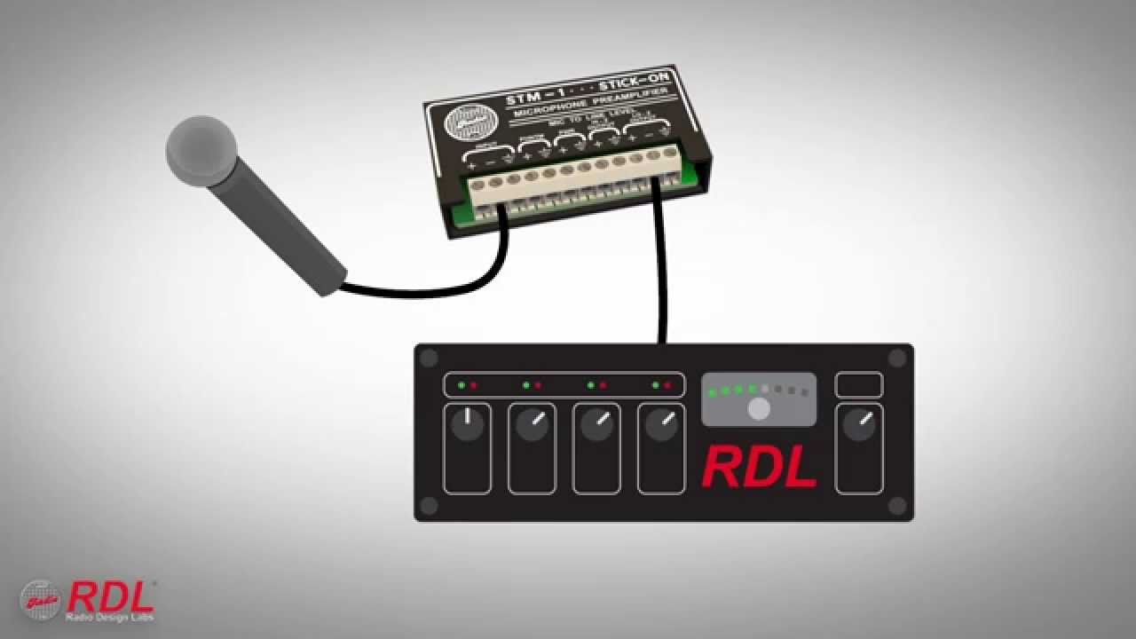 RDL STM-1 Microphone Preamplifier - 50 dB Gain - YouTube