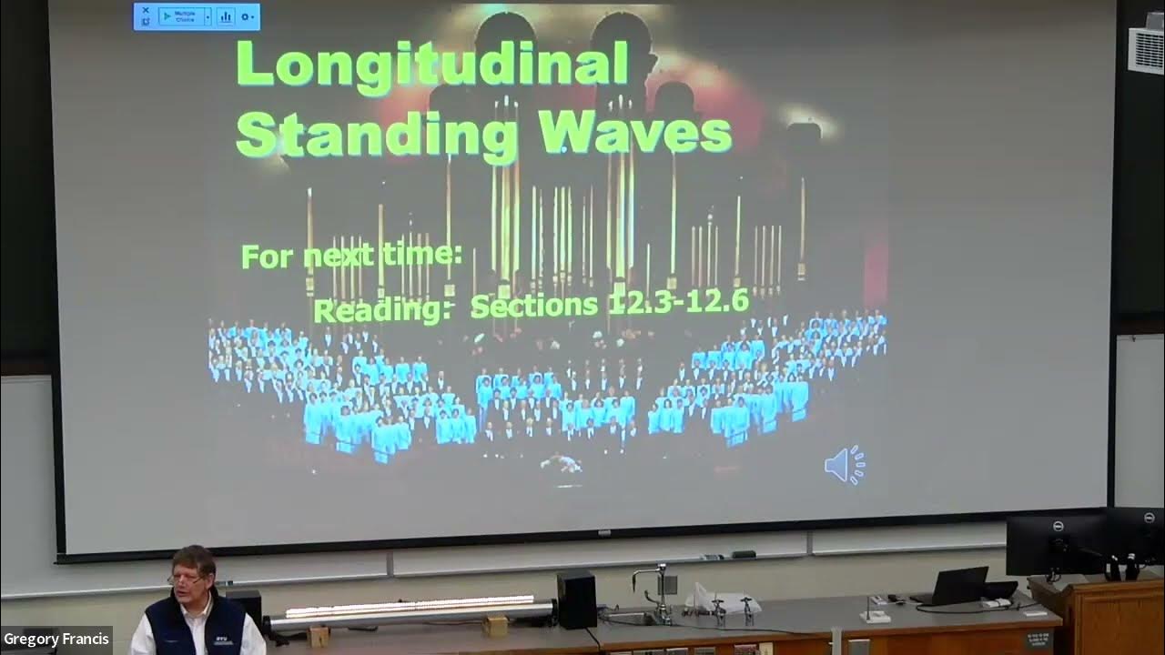 Lecture 26 Longitudinal Standing Waves - YouTube