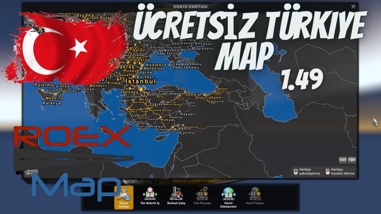 Ets 2 Roextended Free 1.49 (ÜCRETSİZ TÜRKİYE HARİTASI) ROEX MAP - YouTube