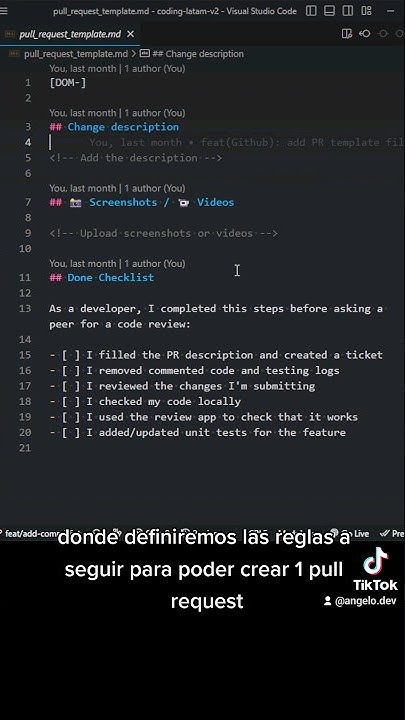 Mejora y estandariza tus Pull Request con este tip #desarrolloweb #git #programacion - YouTube