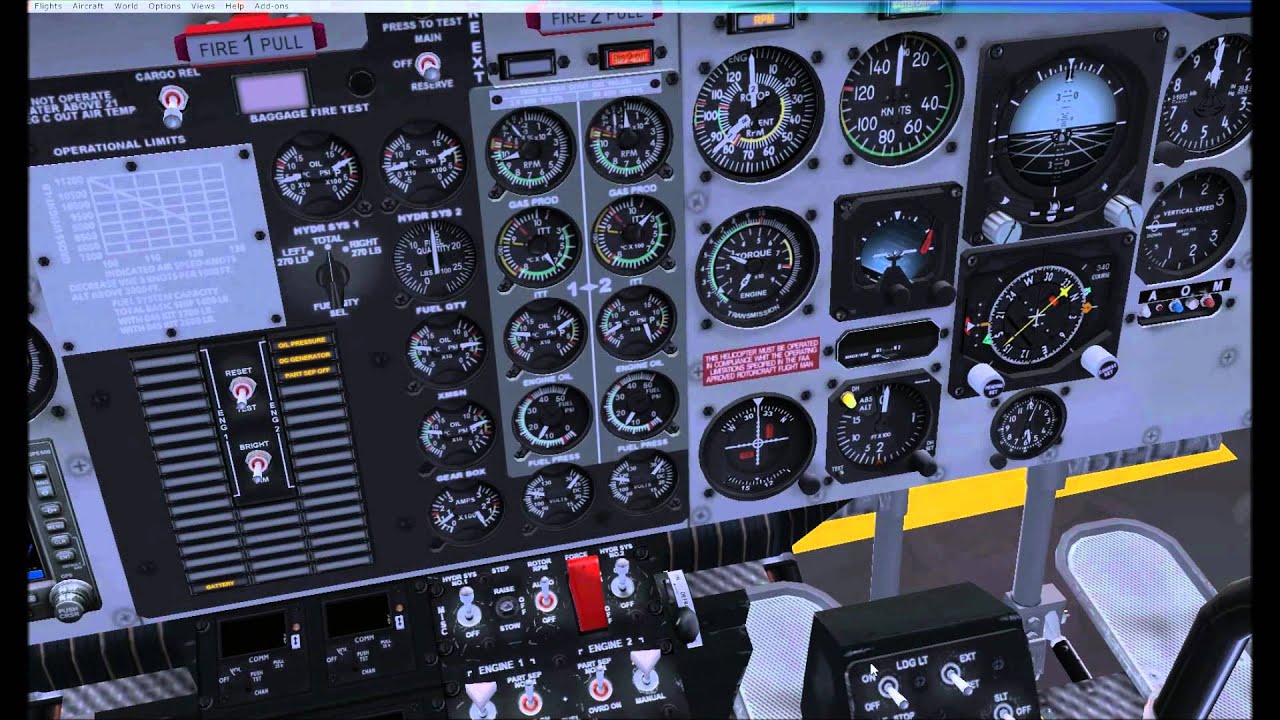 Bell 212 Startup FSX - YouTube