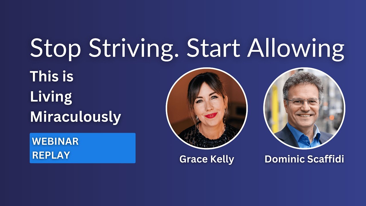 Stop Striving Start Allowing - YouTube