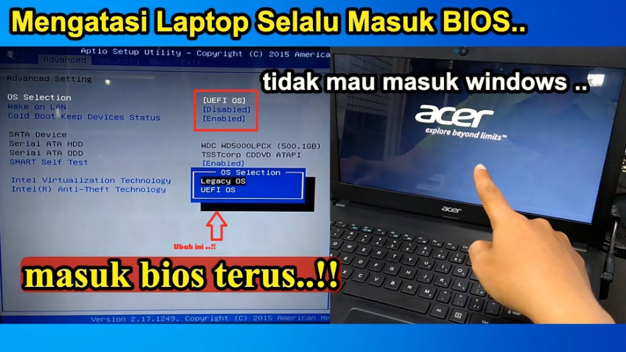Cara Mengatasi Laptop tidak bisa masuk Windows tapi Langsung masuk BIOS ...