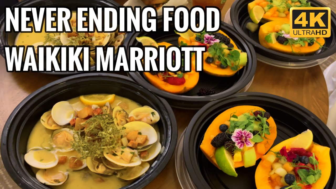 Waikiki Marriott's Never Ending Food • Kuhio Beach Grill • Queensbreak ...