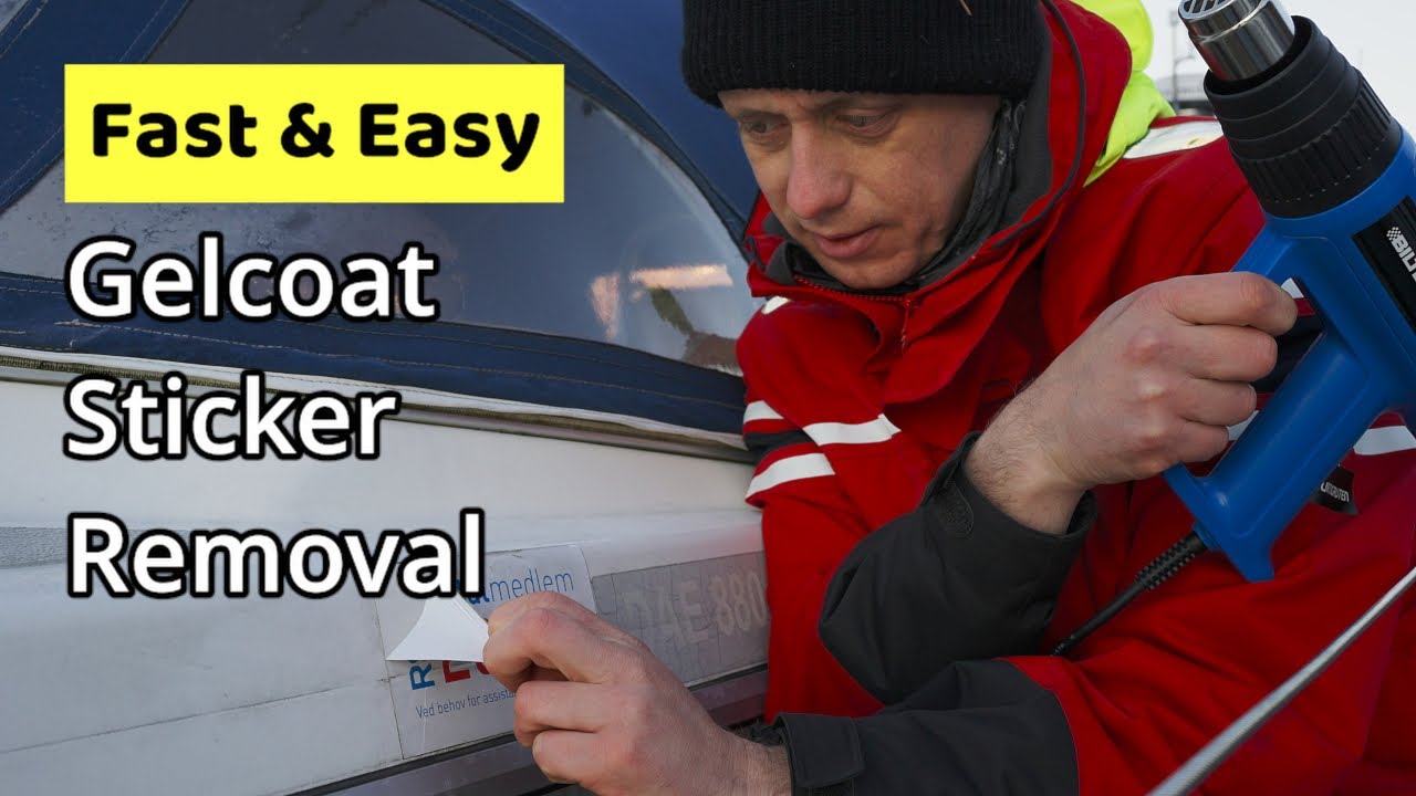 Fast and Easy Gelcoat Sticker Removal - YouTube