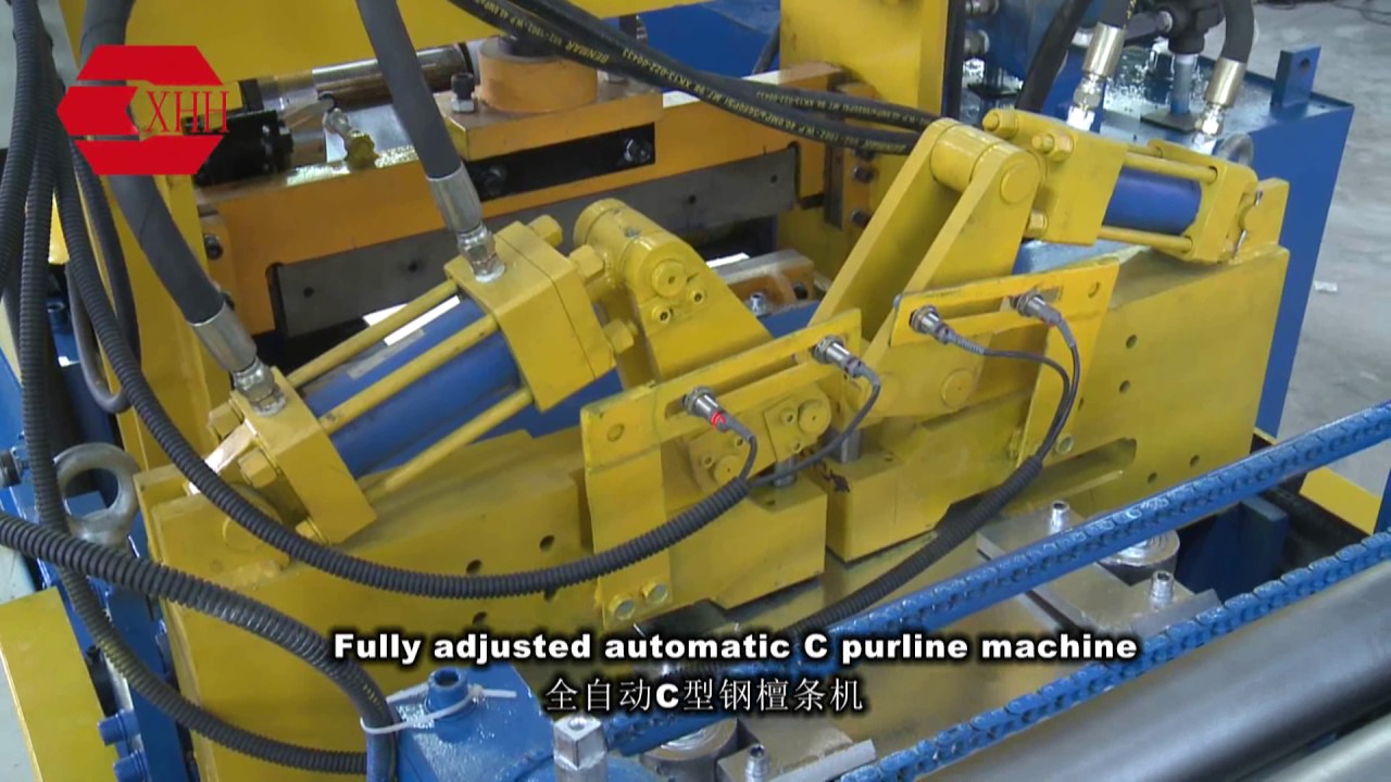 video for C60 250 automatic adjustable C purline machine 1 - YouTube