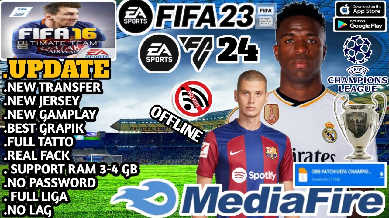Fifa 16 Mod Fifa 23 Android Offline New Update Transfers 2023 24 And Kits