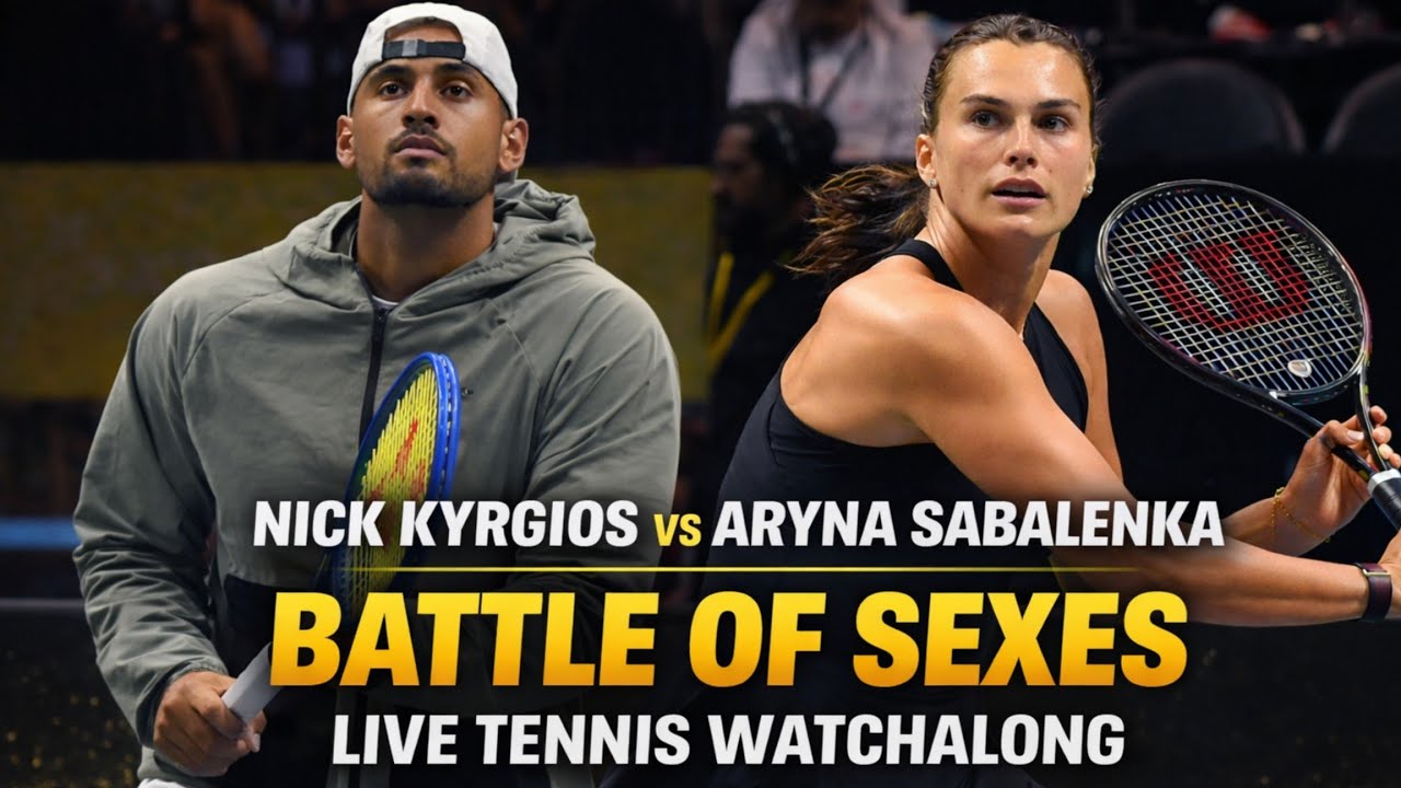 Nick Kyrgios vs. Aryna Sabalenka Battle of Sexes match Tennis ...