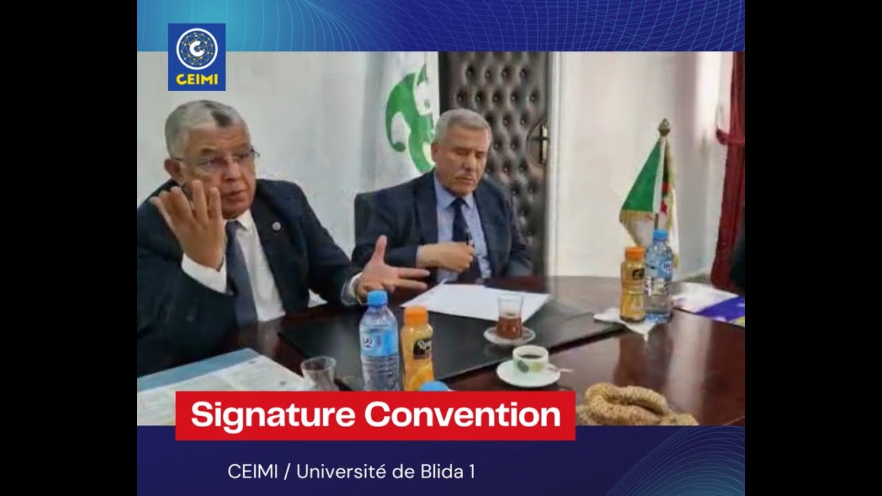Convention CEIMI / Université de Blida 1 - YouTube