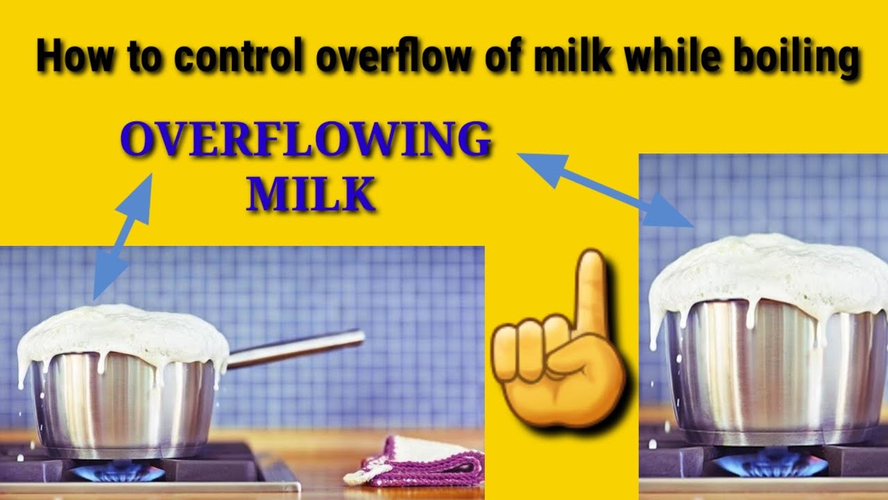 How to control overflow of milk while boiling/Tutorial. - YouTube