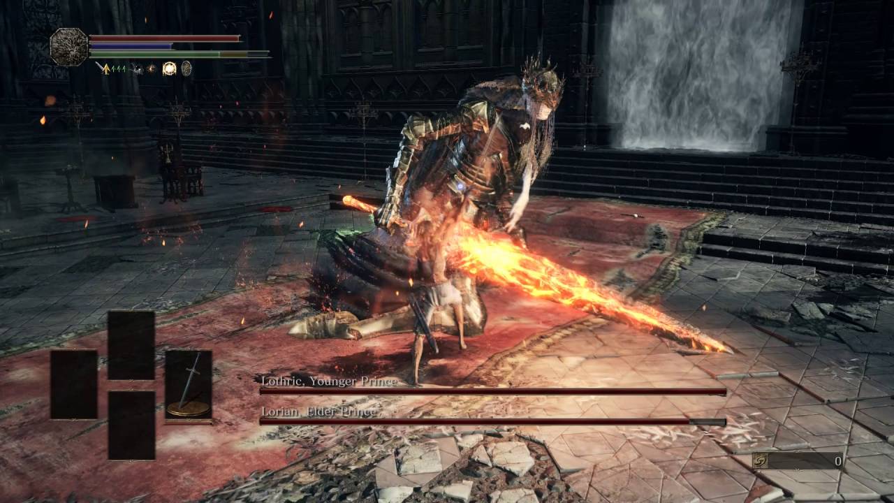 DS3: Lorian & Lothric, No Damage, No Armor, No Shield, Luck Build - YouTube