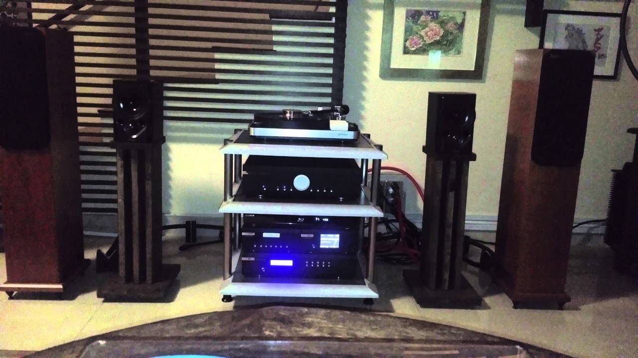 Mission MV-2 on Acoustic Platform Solutions Speaker Stand - YouTube