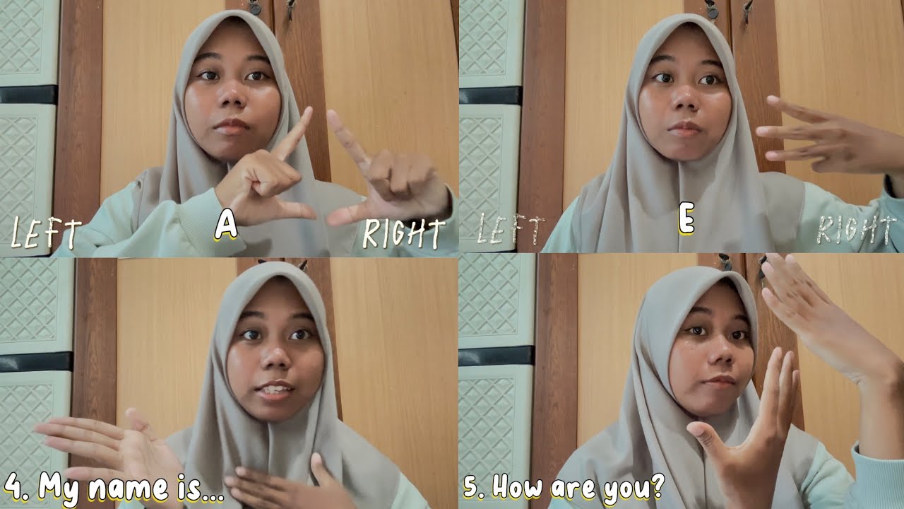 How to do basic sign language? Learn the alphabet signs and basic interactions with me! - YouTube