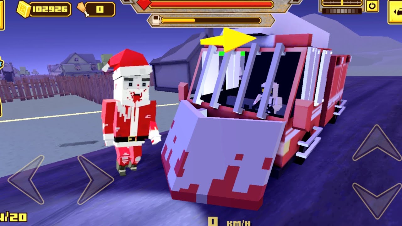 Crazy Santa comes to hunt the entire Blocky town - Blocky BLOCKAPOLYPSE ...