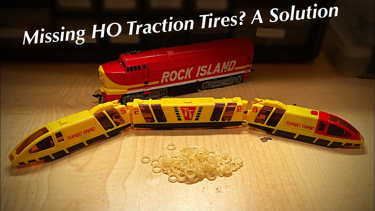 A Solution For Missing HO Scale Traction Tires? - YouTube