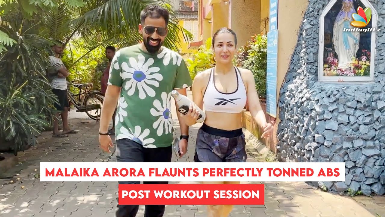 Malaika Arora Flaunts Perfectly Tonned Abs Post Workout Session # ...