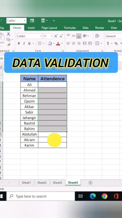 Data validation #shorts #excel #exceltips - YouTube