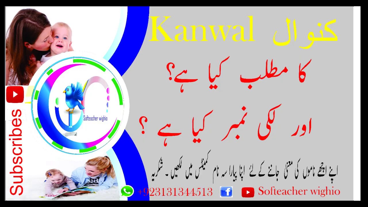 Kanwal Name meaning in urdu and lucky numbrer , lucky days , lucky ...
