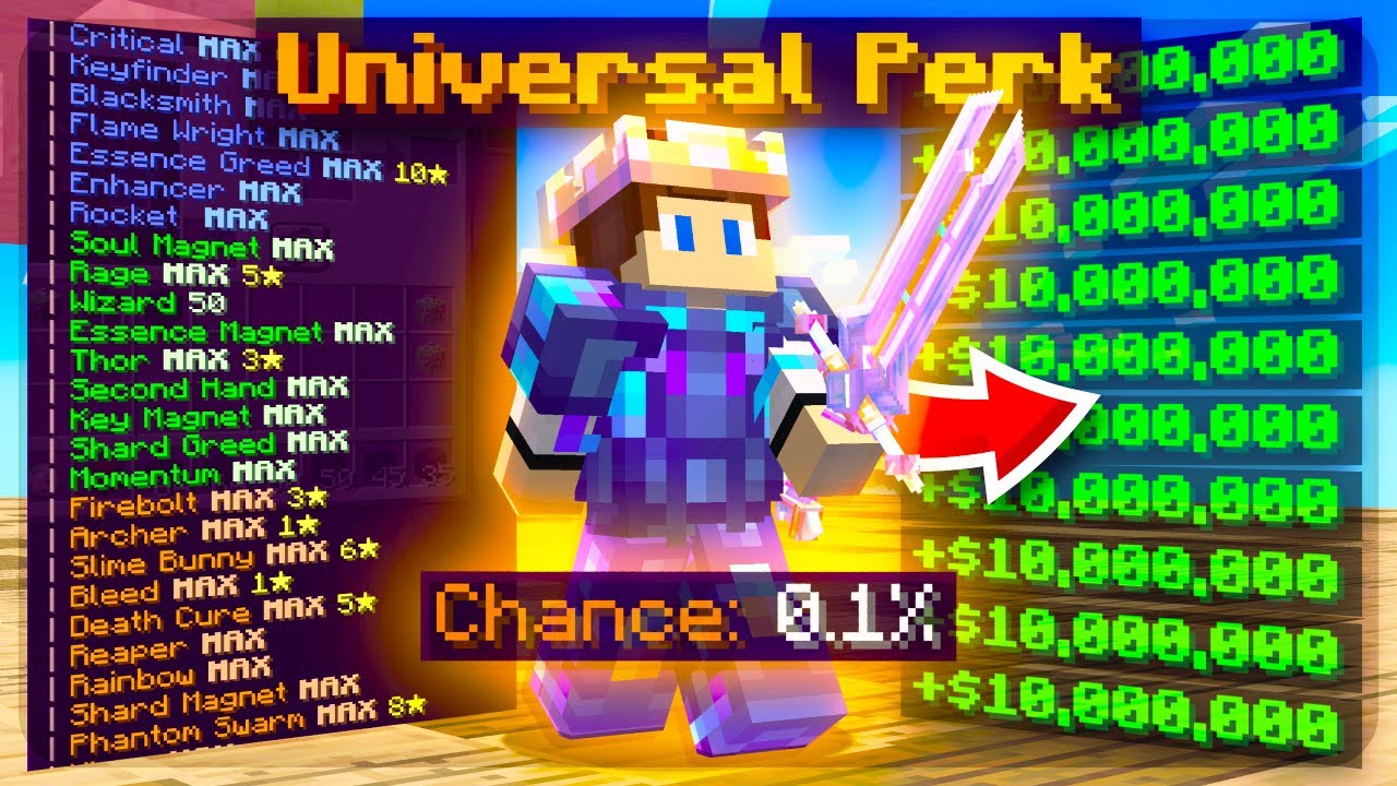 GETTING THE RAREST *MAXED* GOD PERK ON THE SERVER! | Minecraft Dungeons ...