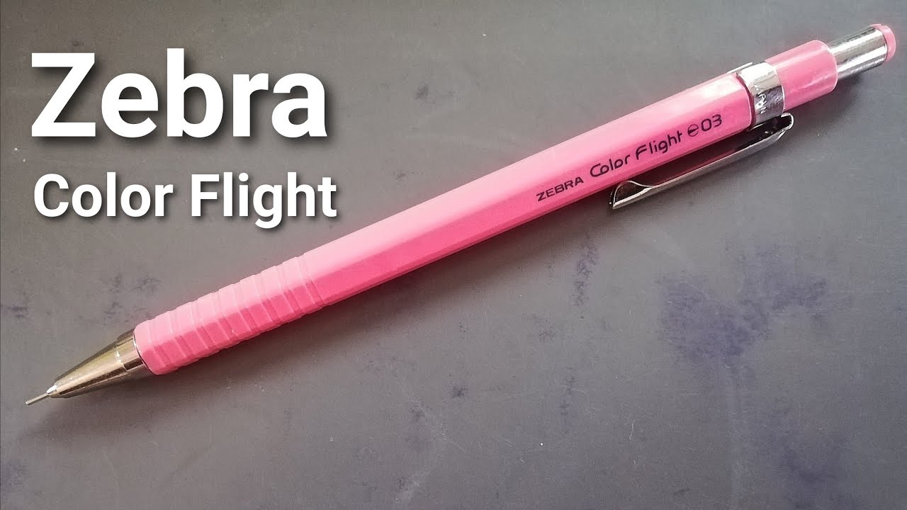 Zebra Color Flight 0.3mm (Mechanical Pencil Short Review) - YouTube