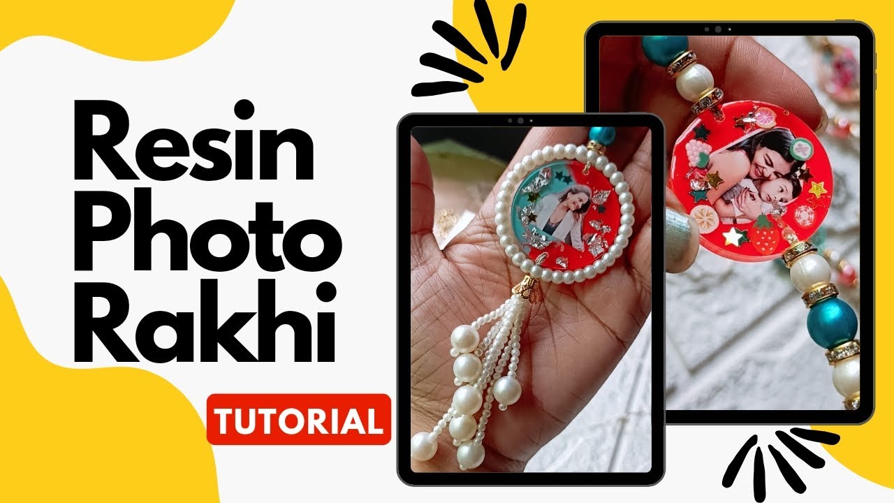 Resin Photo Rakhi Tutorial || easy to understand || step by step #resin ...