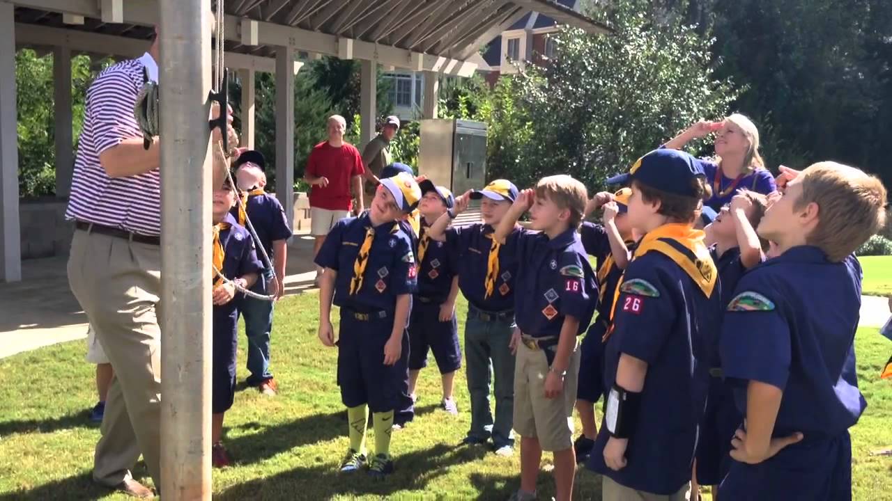 Cub Scouts Flag ceremony - YouTube