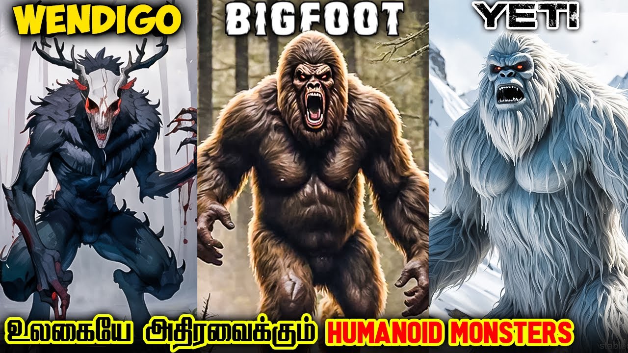 Top 7 Humanoid Cryptid Creatures & Urban Legend Monsters in Tamil ...