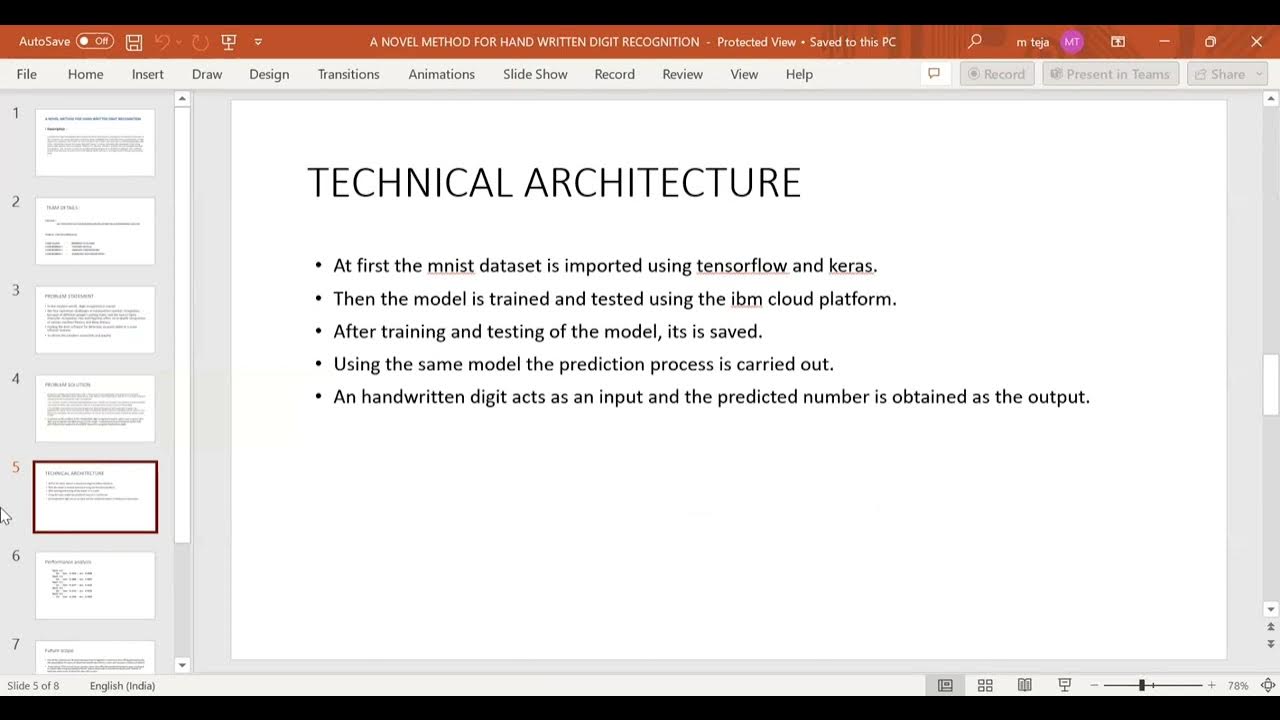 IBM PROJECT ( A NOVEL METHOD FOR HANDWRITTEN DIGIT RECOGNITION) - YouTube