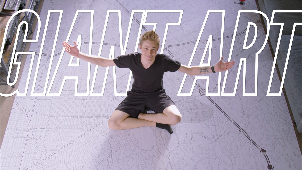 I Built the World's Largest Receipt Paper Mural - YouTube