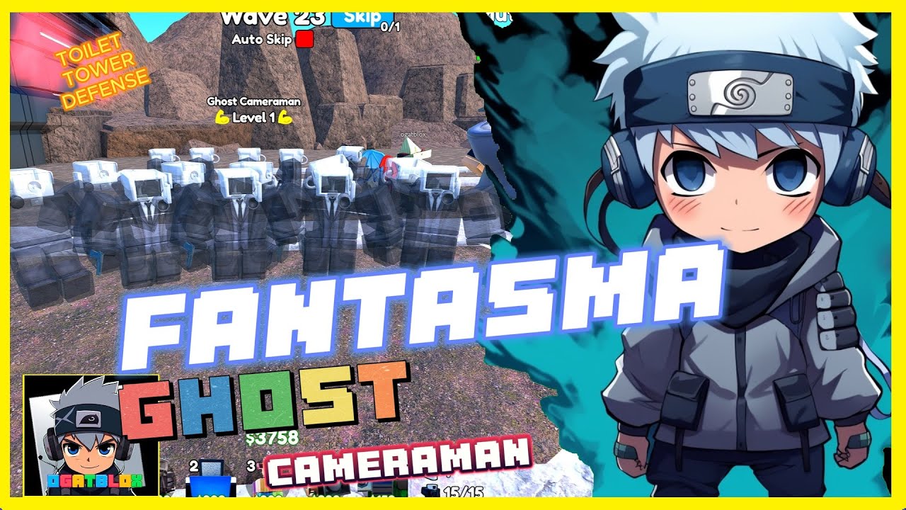 GHOST, O FANTASMA CAMERAMAN no TOILET TOWER DEFENSE 👻🥷🏼💫 - YouTube