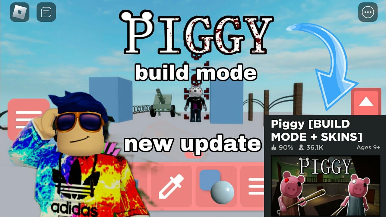 playing the new piggy build mode update - YouTube
