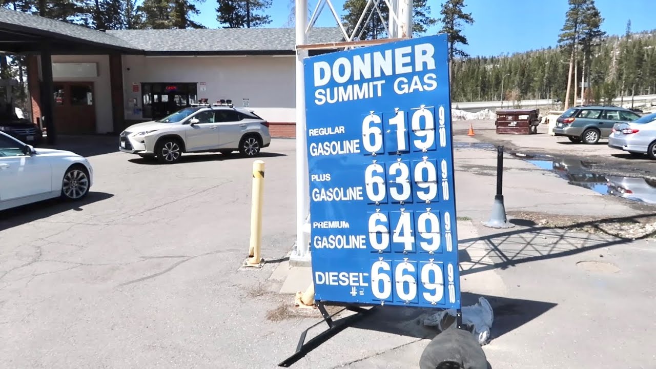 The Most Ive EVER Paid For Gas - Road Trip Thru Donner Pass / Thunder ...