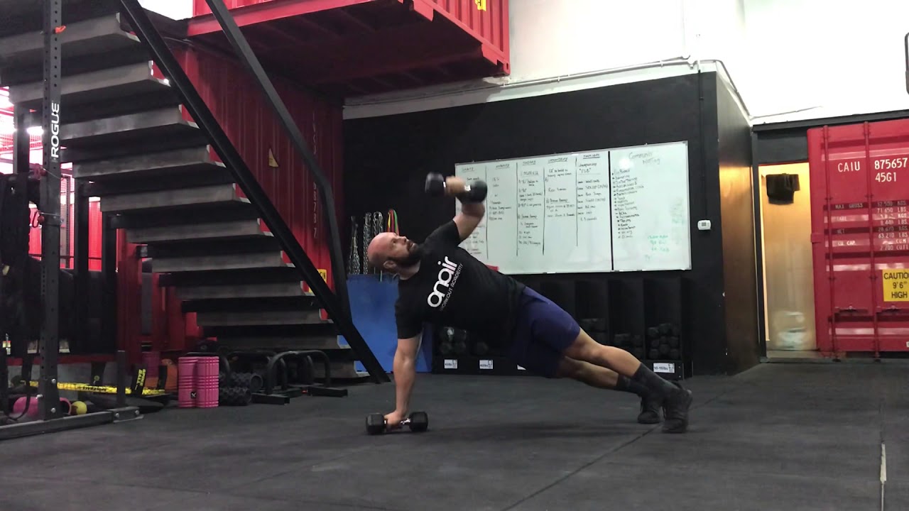 Functional Strength - Plank Push ups Rotational Row - ON AIR - YouTube