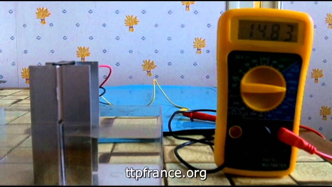 Intensité de la cellule Peltier TTP - YouTube