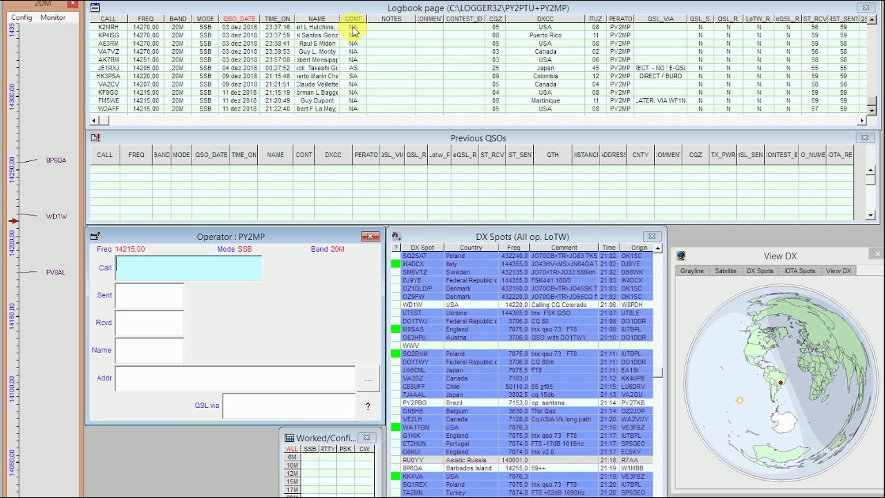 Calling DX with Logger32 software - YouTube