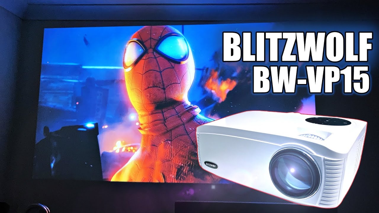 BlitzWolf BW-VP15 Home Cinema Projector - 7000 Lumens - Massive 200 ...