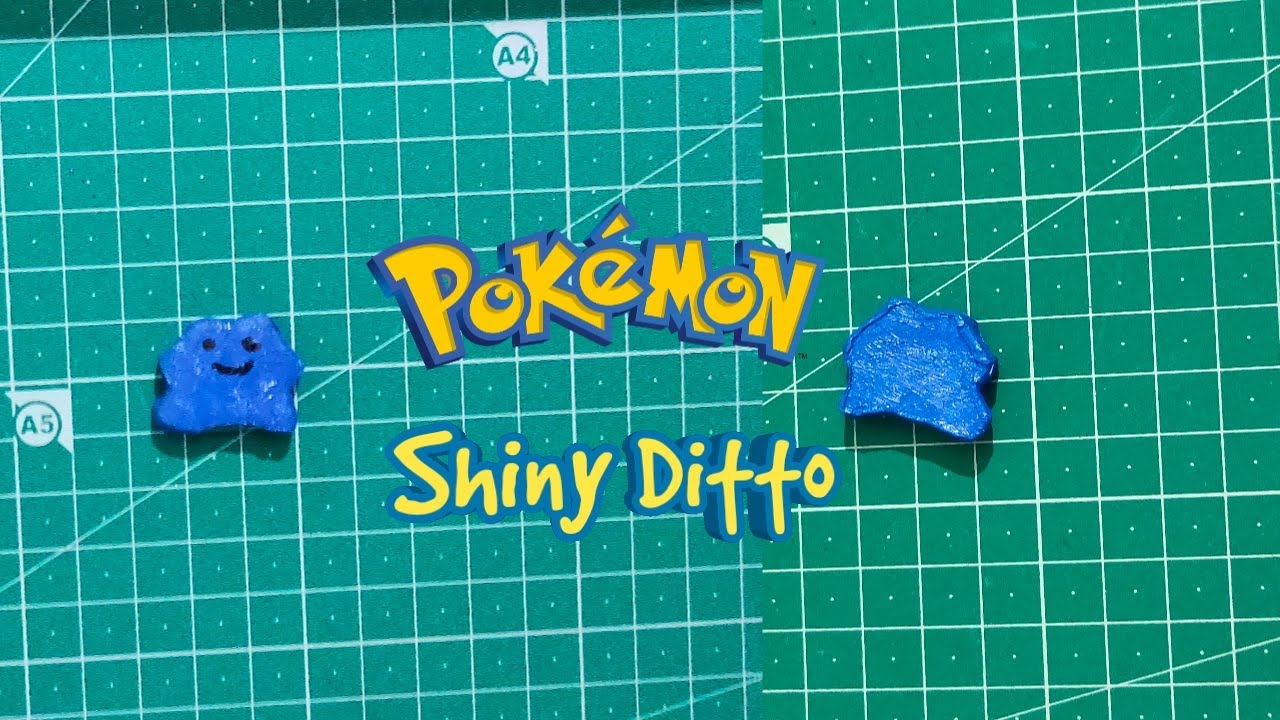 How to make Pokémon Shiny Ditto action figure with cardboard || - YouTube