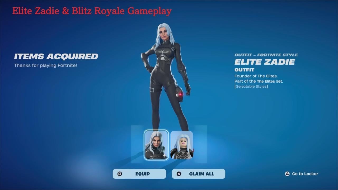 Fortnite C6S4 Blitz Royal 03 & Elite Zadie - YouTube
