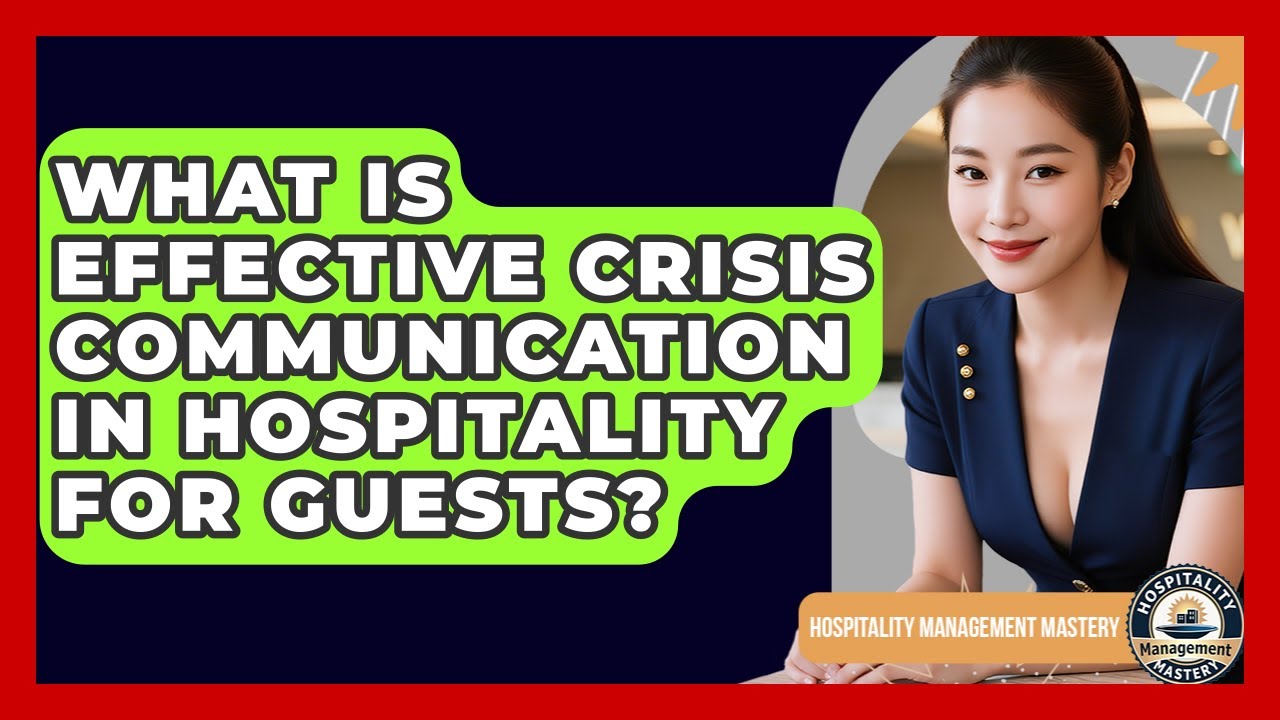 What Is Effective Crisis Communication In Hospitality For Guests ...