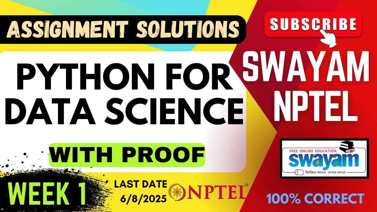 Python for Data Science Week 1 Assignment Solutions | SWAYAM NPTEL ...